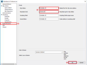 超簡単! MySQL Workbench8.0 エデッタの文字サイズ変更 | WordPressチラシの裏
